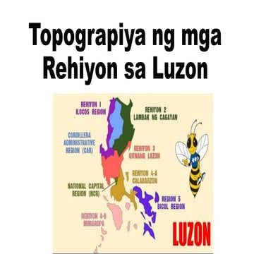 Mga rehiyon sa luzon | PPTX