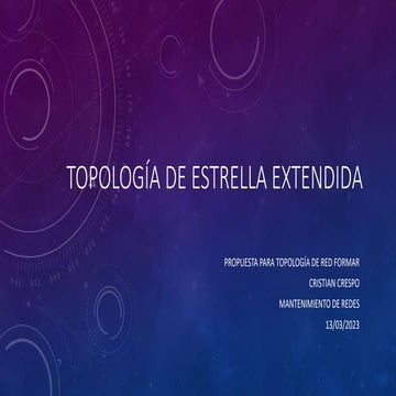 Diagrama De Topología En Estrella Extendida