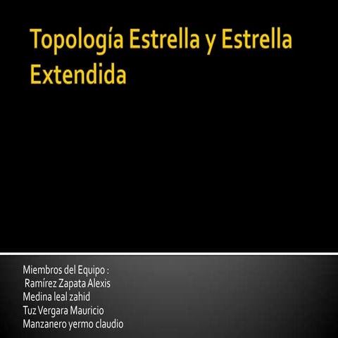 Diagrama De Topología En Estrella Extendida