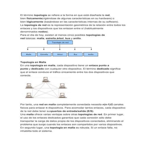 Topologia de red | PPTX