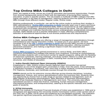 Online MBA | PDF