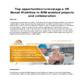 Top opportunities to leverage a vr based workflow in bim enabled ...
