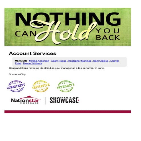 Top Performer - Adam Fuqua | PDF