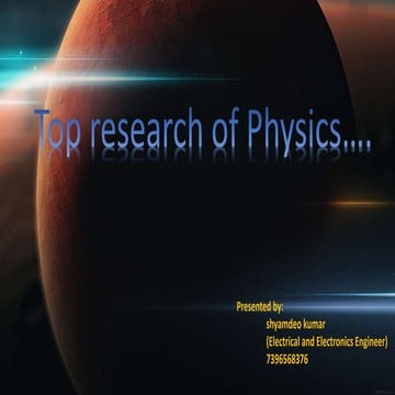 Top physics | PPTX