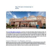 Top private university in india | PPTX