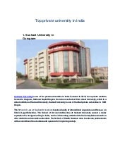 Top Private University | PDF