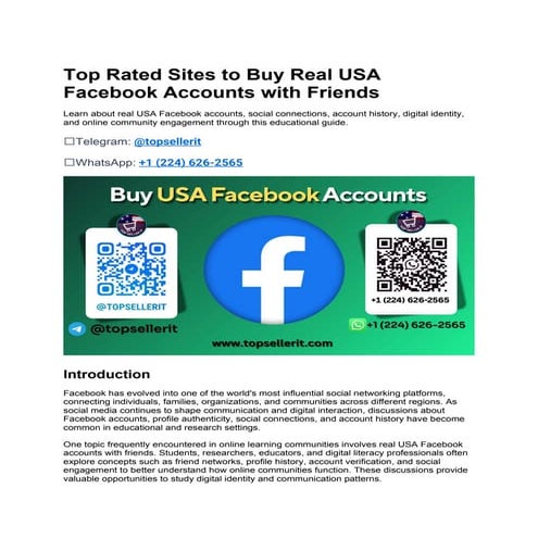 Scale Your Campaigns: Buy USA Facebook Ads Accounts Today! | DOCX