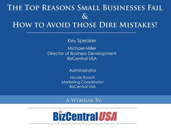 Why do businesses fail | PPT