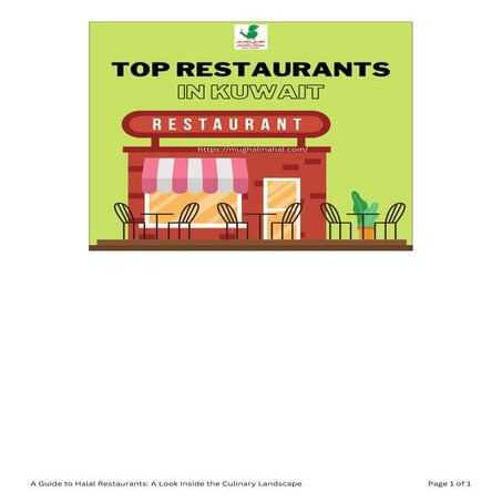 Top restaurants in kuwait- MughalMahal Kuwait | PDF