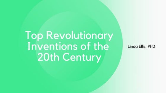 Inventions that changed the world | PPT