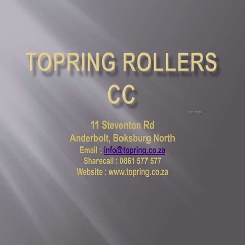 Introduction to Types of Rolling Mills Guide Equipment | PDF