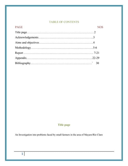 Economics CSEC SBA Sample | DOCX