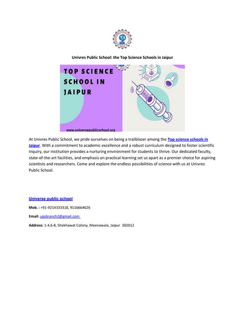 Top CBSE board school in Jhotwara, Jaipur, Rajasthan.pdf