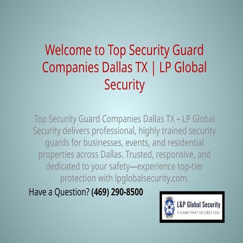 Top Security Guard Companies Dallas TX ppt.pptx