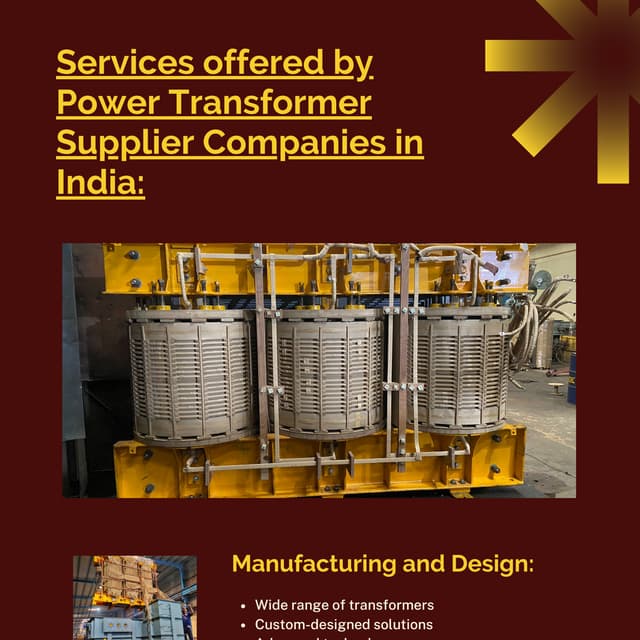 Top Services offered by Power Transformer Supplier Companies in India ...