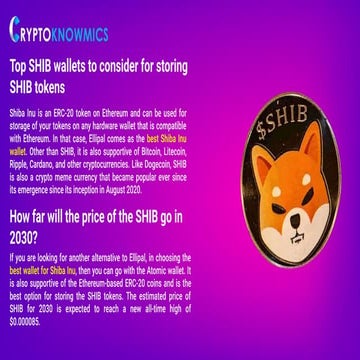Top SHIB wallets to consider for storing SHIB tokens.pdf