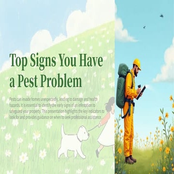 Top Signs You Have a Pest Problem (and When to Call the Experts) | PDF