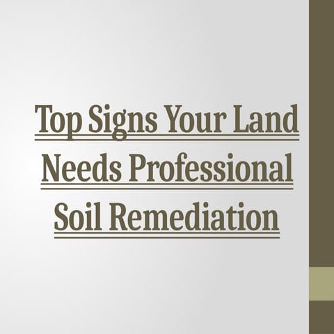 Top Signs Your Land Needs Professional Soil Remediation.pptx