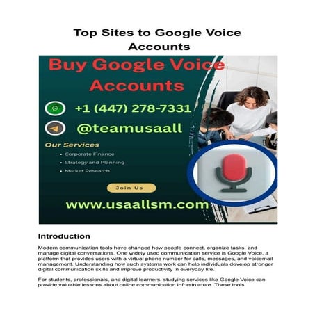 Top 0.7 Website to Purchase Google Voice Accounts in 2026.docx
