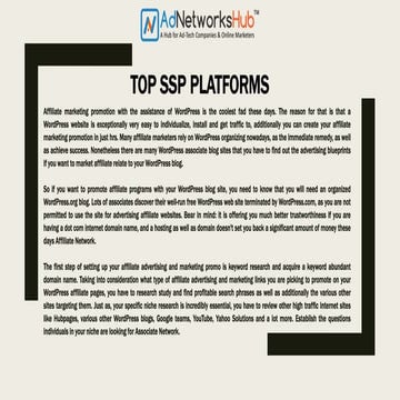 Top ssp platforms | PPT