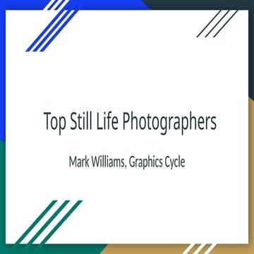 Top 13 Still Life Photographers in the World | PPT