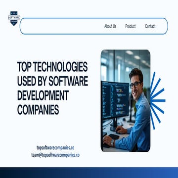Top Technologies used bt Software development companies | PDF