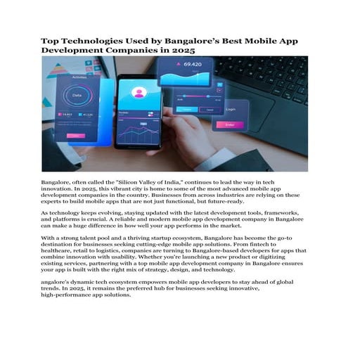 Top Technologies Used by Bangalore’s Best Mobile App Development Companies in 2025.pdf