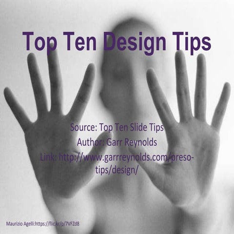 Top ten design tips for Power Points | PPTX