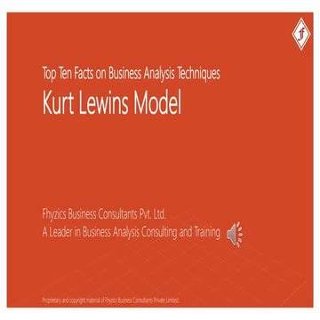 Top Ten Facts on Business Analysis Techniques - Kurt Lewins Model.pdf