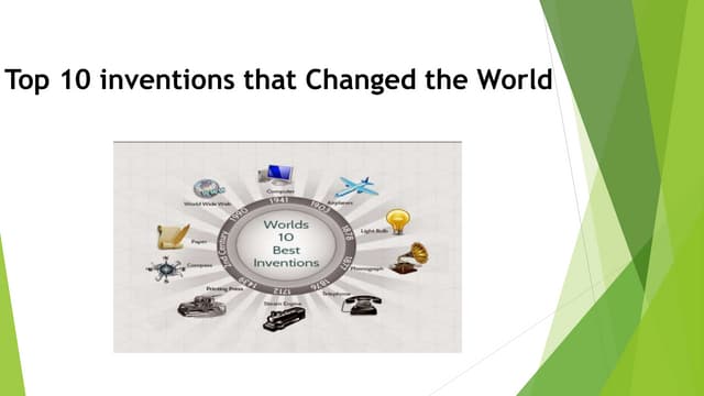 Inventions that changed the world | PPT