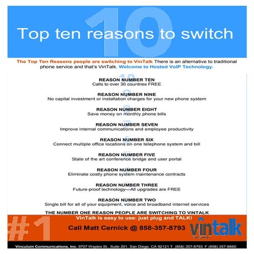 Top Ten Reasons | PDF