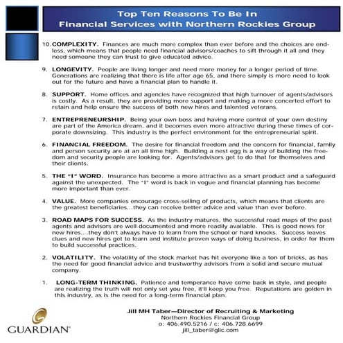 Top Ten Reasons | PDF
