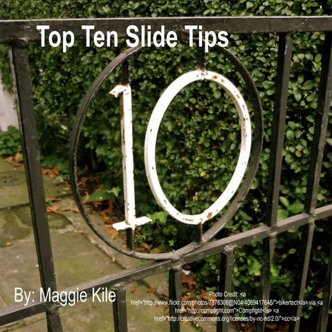 Top 10 Presentation Tips | PPTX | Technology & Computing