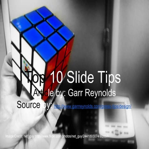 Top Ten Slide Tips Presentation | PPTX