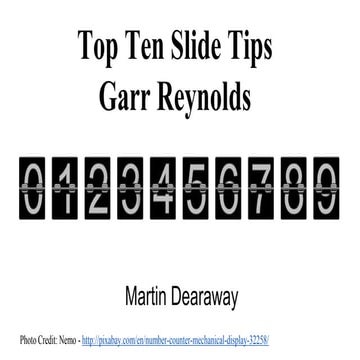 Top Ten Slide Tips | PPT