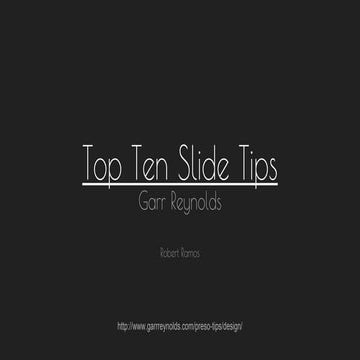 Top Ten Slide Tips | PPT