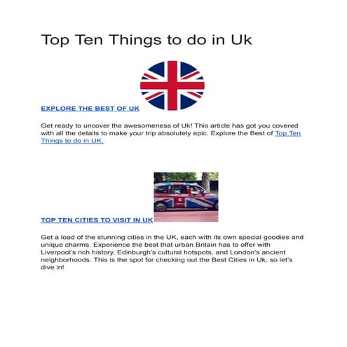 Explore The Best of Uk Top Ten Things to do in UK.pdf