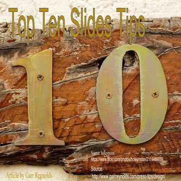 Top Ten Slide Tips Presentation | PPTX