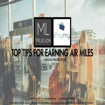 Top tips for earning air miles | PDF