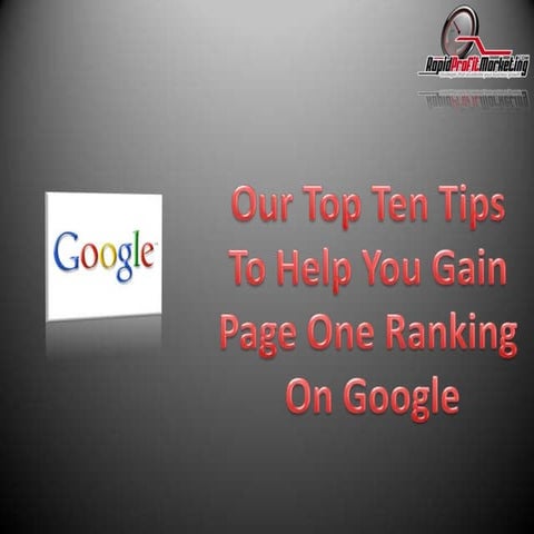 Top Tips For Google | PPT