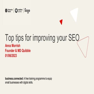 Top tips for improving your SEO | PPT