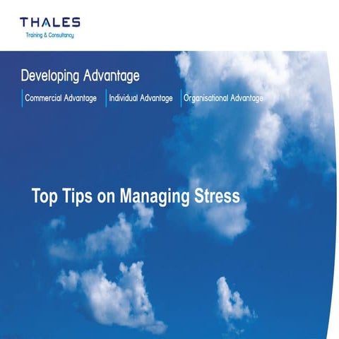 Top tips for managing stress 181111 | PPT