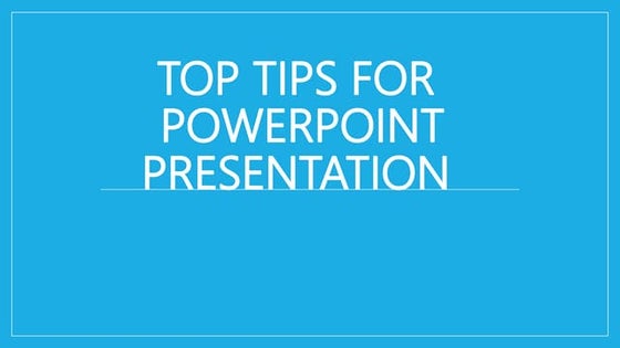 10 Tips for a Better Presentation | PDF | Desktop Publishing | Computer ...