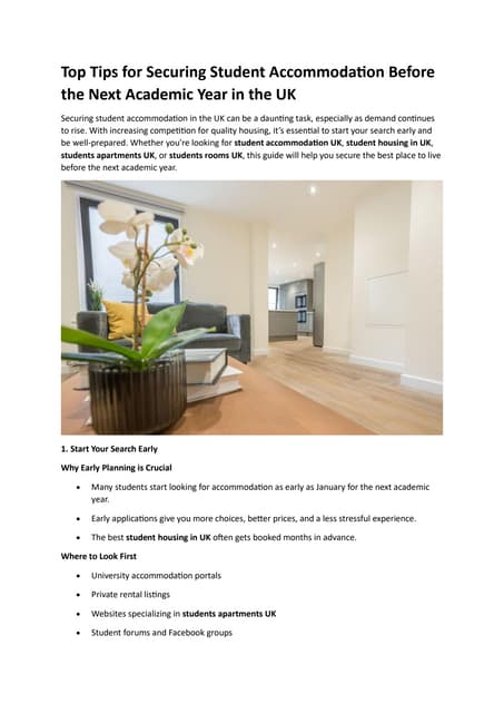 Student Accommodation | PPT