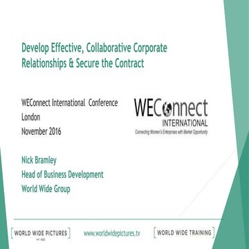 Top tips to develop effective, collaborative corporate relationships ...