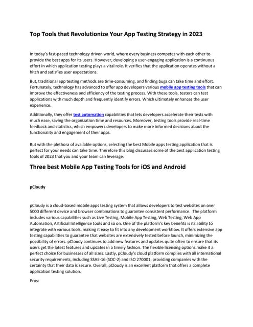 Devops Automated Testing Tools Ppt
