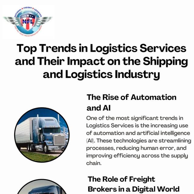 Top Trends in Logistics Services and Their Impact on the Shipping and ...