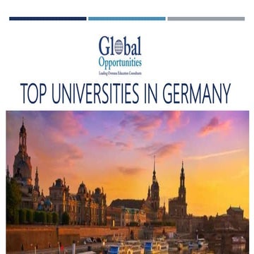 TOP UNIVERSITIES IN GERMANY | PPTX