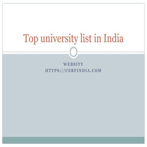 Top university list in India a.pdf