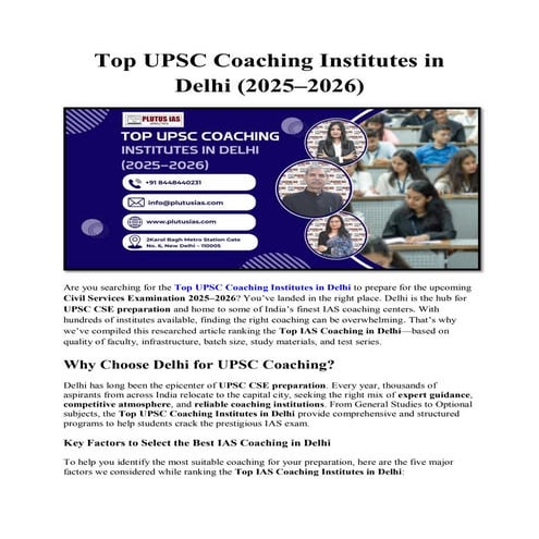 Top UPSC Coaching Institutes in Delhi.pdf